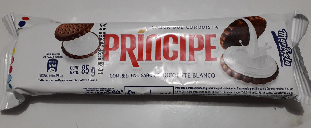 GALLETA PRINCIPE CHOCOLATE BLANCO 85g – Auto Pulpe GALLETA PRINCIPE CHOCOLATE BLANCO 85g – Auto Pulpe
