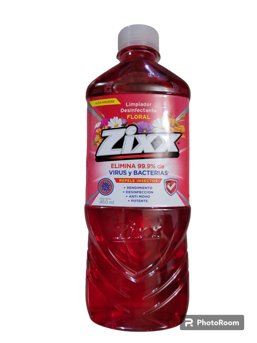 Limpiador desinfectante Zixx Floral 450 ml – Auto Pulpe