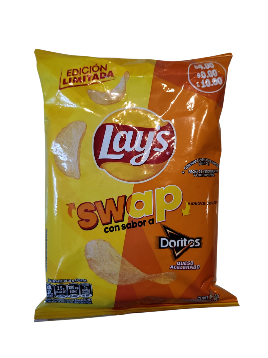 Lays swap sabor a Doritos queso acelerado 28g – Auto Pulpe