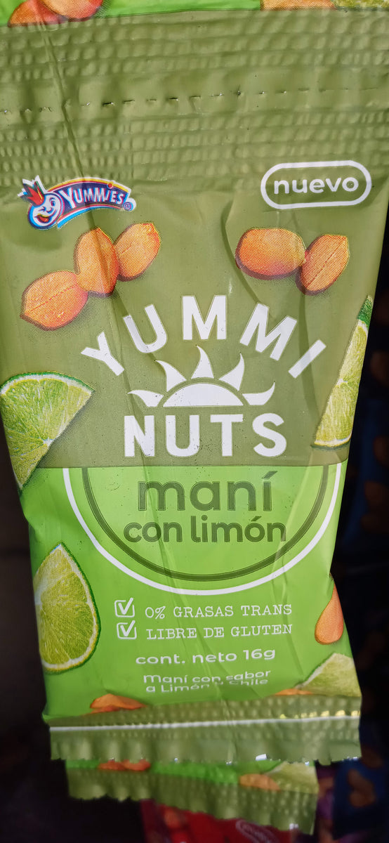 Mani con limon Yummi Nuts 16g – Auto Pulpe