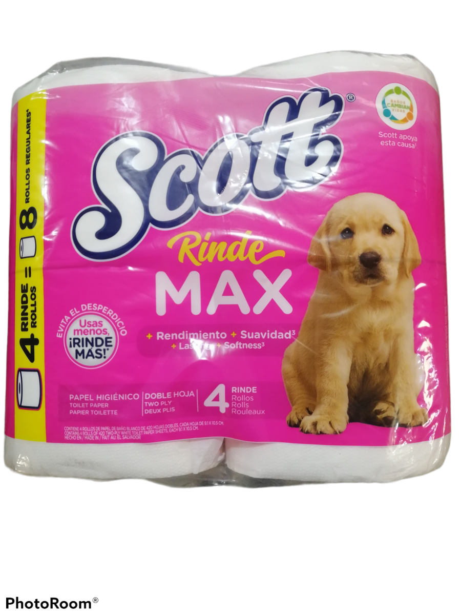Papel Higienico Scott Rindemax 4 rollos – Auto Pulpe
