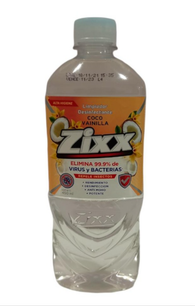 Limpiador desinfectante zixx coco vainilla 450 ml – Auto Pulpe